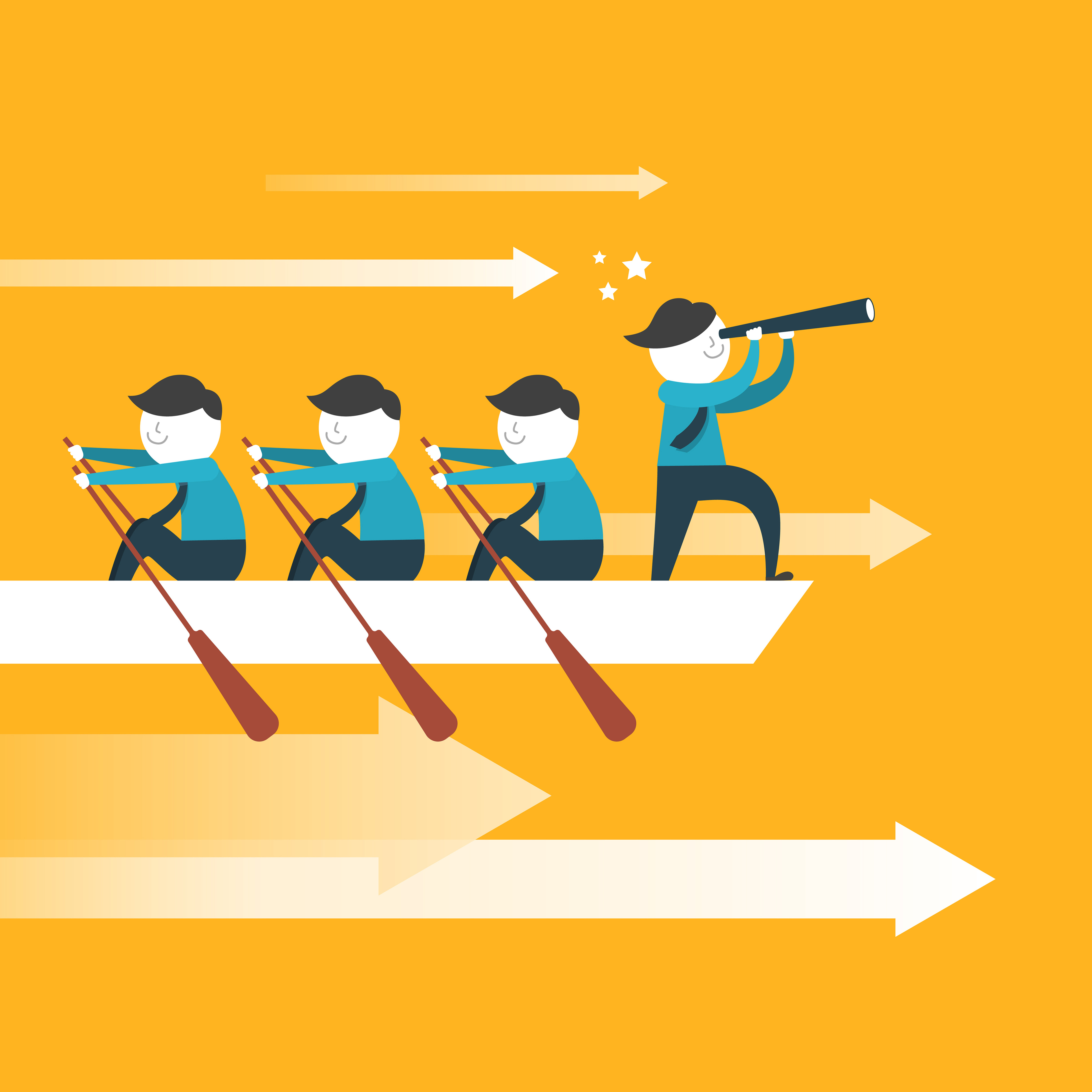 flat design for team work concept - RiskInsight